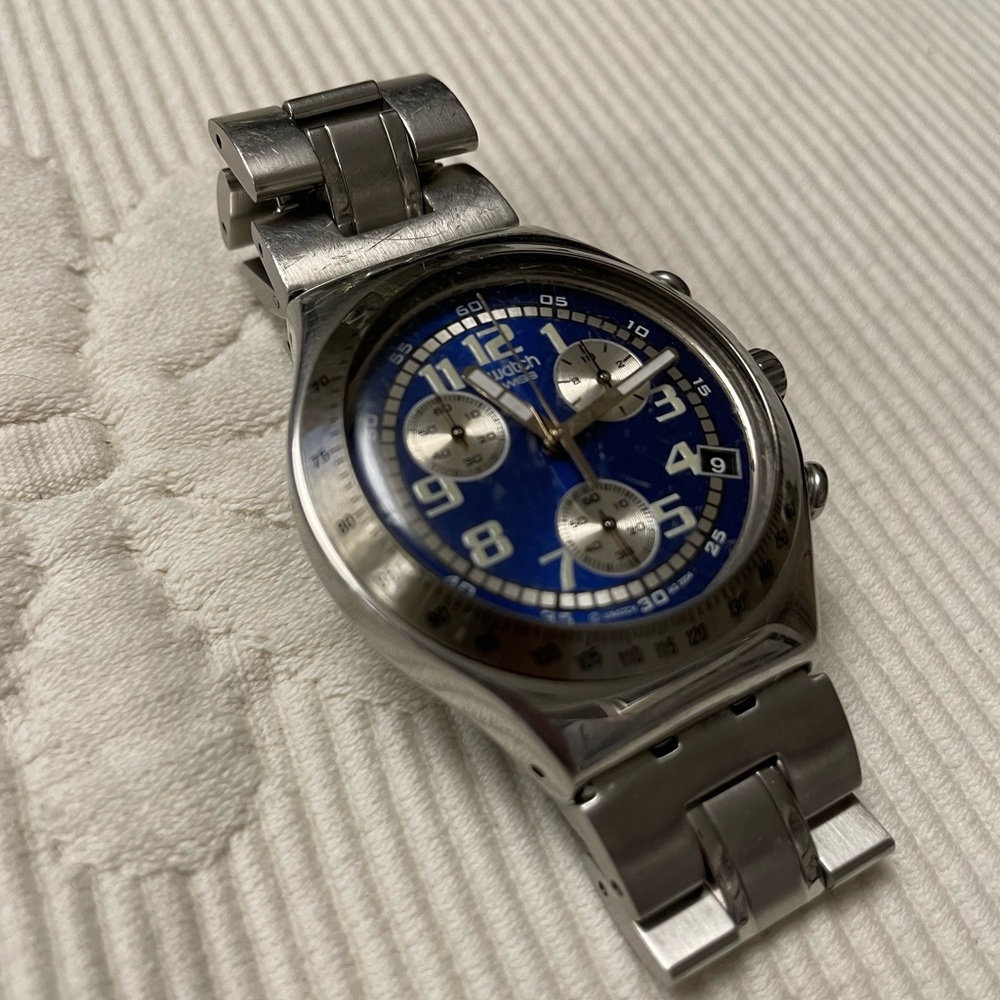 Vintage/Y2k Swatch Irony Stainless Steel Watch - V6 - Gem